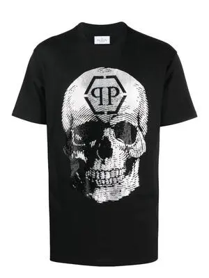 Philipp Plein Ss Skull Print T-shirt - Black
