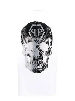 Philipp Plein Ss Skull Print T-shirt - White