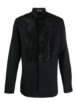 Philipp Plein Sartorial Stud-embellished Shirt - Black