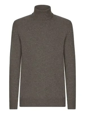 Dolce & Gabbana Roll-neck Jumper - Brown