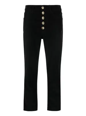 DONDUP Cropped Trousers - Black