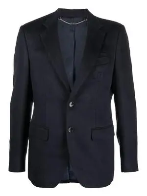 BILLIONAIRE Fitted Single-breasted Blazer - Blue