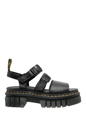 Dr. Martens Ricki Leather Platform Sandals - Black