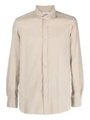BOGLIOLI Spread-collar Long-sleeve Shirt