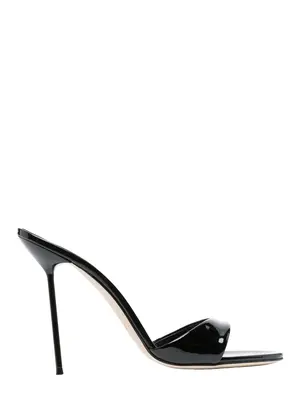 Paris Texas 105mm Lidia Patent-leather Sandals - Black