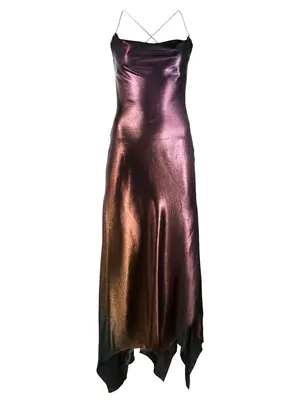 Roberto Cavalli Asymmetric Dress - Purple
