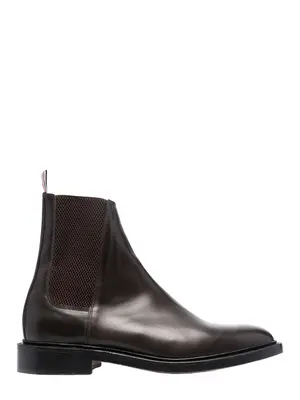 Thom Browne Leather Chelsea Boots - Brown