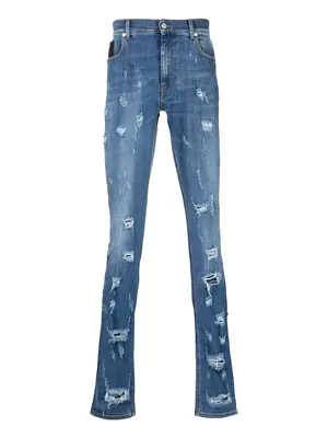 1017 Alyx 9sm Distressed-effect Skinny Jeans - Blue