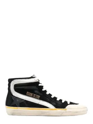 GOLDEN GOOSE Slide Penstar High-top Sneakers - Black