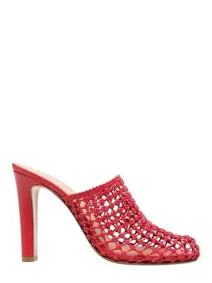 FERRAGAMO 110mm Ella Mules - Red
