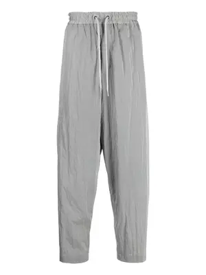 FUMITO GANRYU Drawstring-waistband Track Pants - Grey