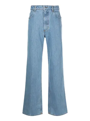 Eckhaus Latta Wide Leg Jeans - Blue