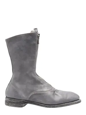 Guidi Zip-up Leather Boots - Grey