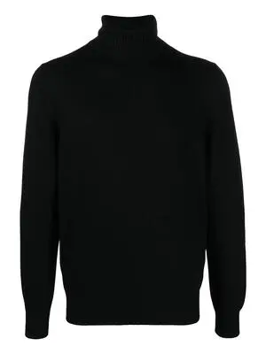 FILERIA Roll-neck Virgin Wool Jumper - Black