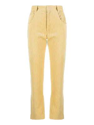 Isabel Marant Tilorsya Corduroy Trousers - Yellow