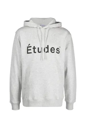 ÉTUDES STUDIO Logo-print Hoodie - Grey
