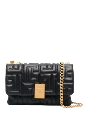 Balmain 1945 Quilted Shoulder Bag - Black
