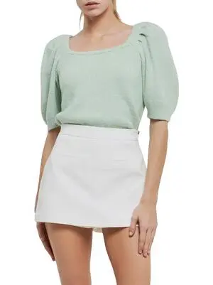 English Factory Puff Sleeve Sweater - Mint