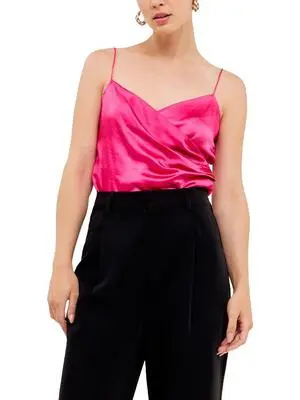 Endless Rose Satin Camisole - Fuchsia