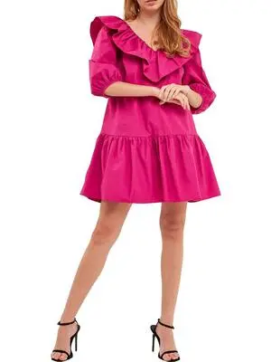 ENGLISH FACTORY English Factory Ruffle Mini Dress