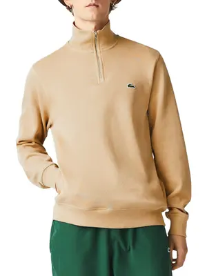 Lacoste Crocodile Quarter-Zip Sweatshirt Viennese