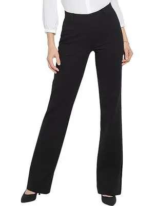 NYDJ Pull On Flare Leg Trousers - Black