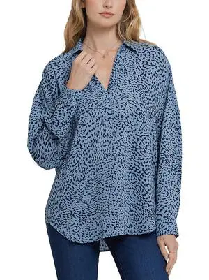 NYDJ Becky Dot Print Blouse - Charlottes