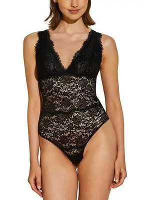 Cosabella Cosabella Pret-a-Porter Lace Teddy Bodysuit Black