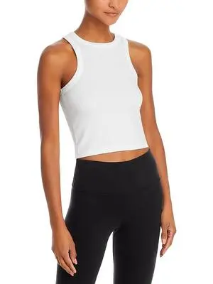 Splits59 Kiki Cropped Tank Top - White