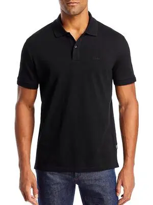 BOSS Pallas Regular Fit Polo Shirt - Black