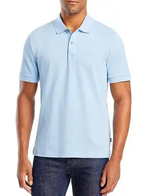 BOSS Pallas Regular Fit Polo Shirt - Light Pastel/blue