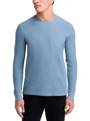 Vince Thermal Crewneck Shirt Parlor Blue