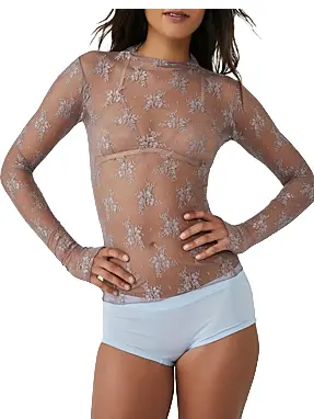 Free People Lady Lux Layering Top Sugar Maple