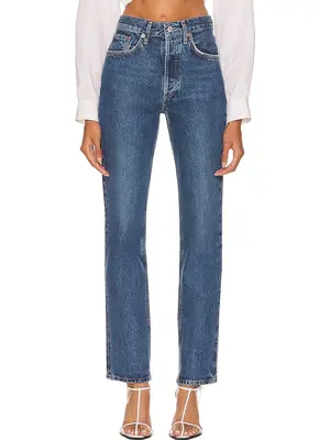 AGOLDE Lana Mid-rise Straight Leg Jeans - Sphere