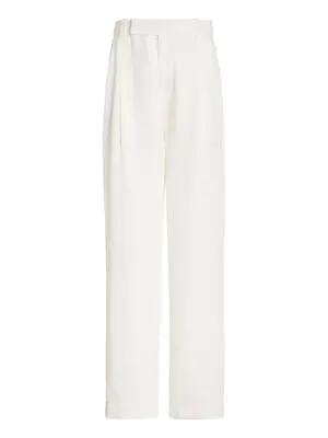 SIR. Clemence Pleated Linen-Blend Pants