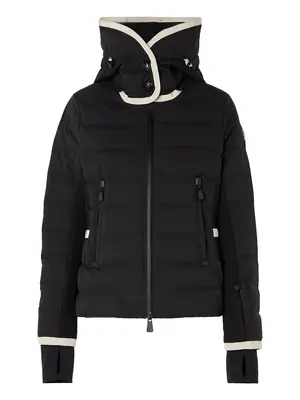 Moncler Lamoura Hooded Quilted Down Ski Jacket - Black