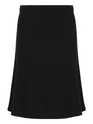 Emporio Armani Emporio Armani Barathea-Wool Flared Skirt Black