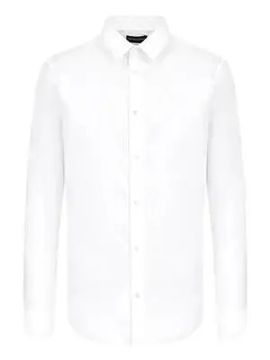 Emporio Armani Stretch Nylon-blend Shirt - White