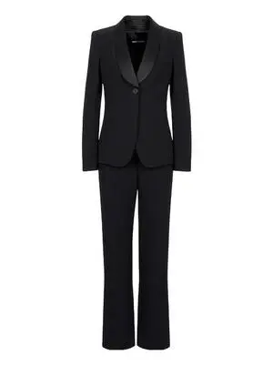 Giorgio Armani Pure Silk Crêpe Tuxedo - Black