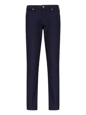 Emporio Armani J06 Slim-fit Trousers - Navy