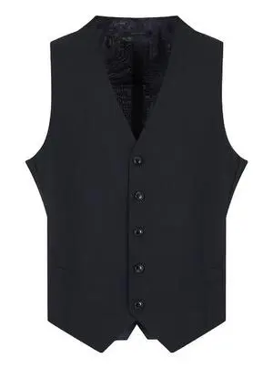 Giorgio Armani Cashmere Single-breasted Jacket - Navy