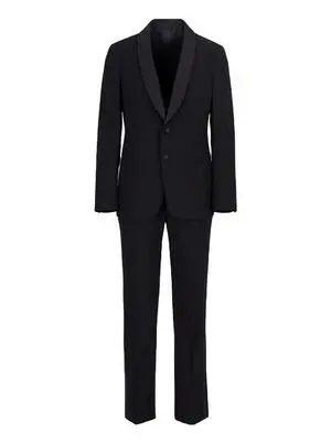 Giorgio Armani Soho Line Single-breasted Tuxedo In Wool Crêpe - Navy