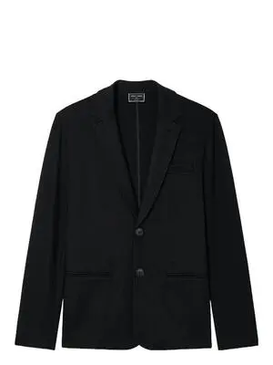 Giorgio Armani Icon Cashmere Jersey Jacket - Black