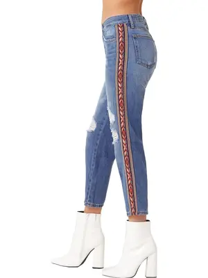 SIWY OUTLET Valerie Cropped Straight Jeans - Denim