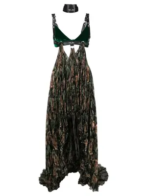 ROBERTO CAVALLI Roberto Cavalli Patterned Maxi Dress
