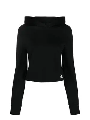 CALVIN KLEIN Cropped Logo Hoodie