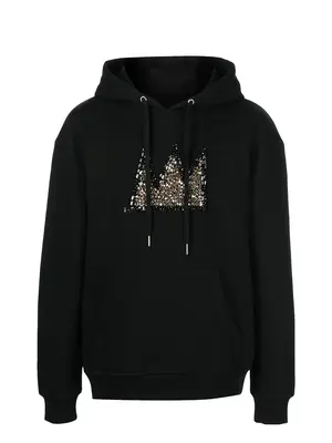 GOD'S MASTERFUL CHILDREN Crystal-embellished Hoodie - Black