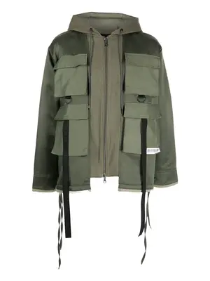 MOSTLY HEARD RARELY SEEN M65 Cargo-pocket Zip-up Jacket - Green