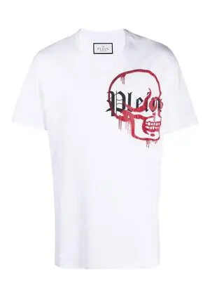 Philipp Plein V-neck Logo T-shirt - White