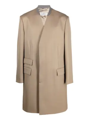 MAISON MARGIELA Maison Margiela Cavalry Single-Breasted Wool Coat